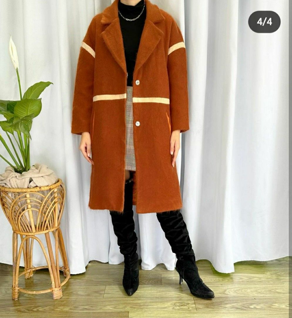 Thick wool coat in color: Rust, Women's Fashion, Coats, Jackets and ...