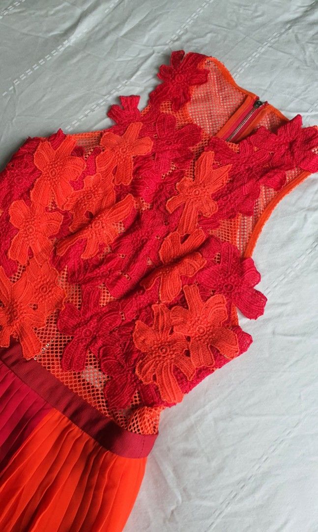 Three Floor Red Dress, Women's Fashion, Dresses & Sets, Dresses on ...