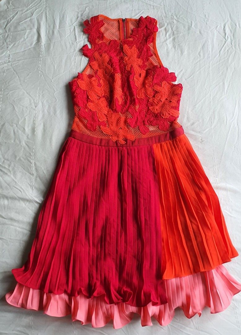 Three Floor Red Dress, Women's Fashion, Dresses & Sets, Dresses on ...