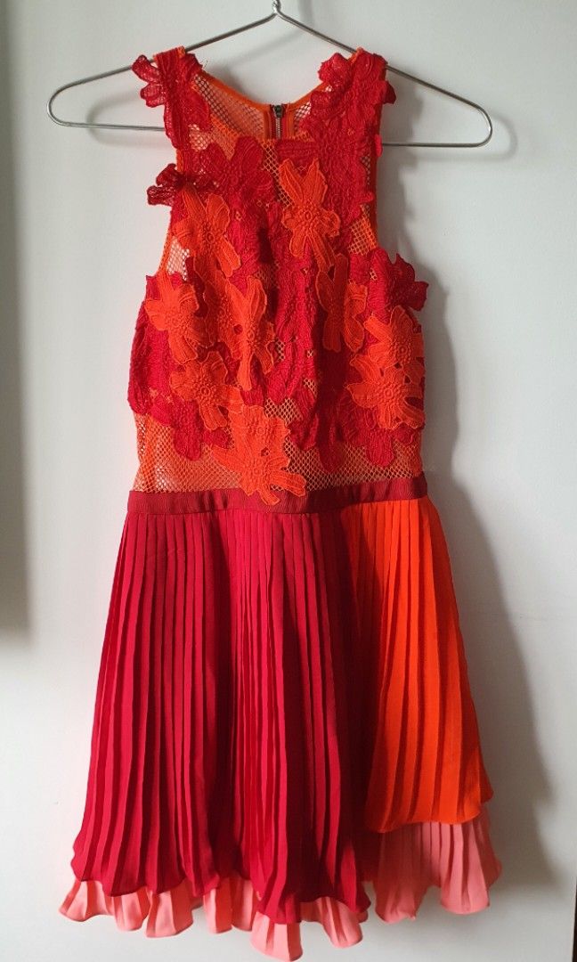 Three Floor Red Dress, Women's Fashion, Dresses & Sets, Dresses on ...