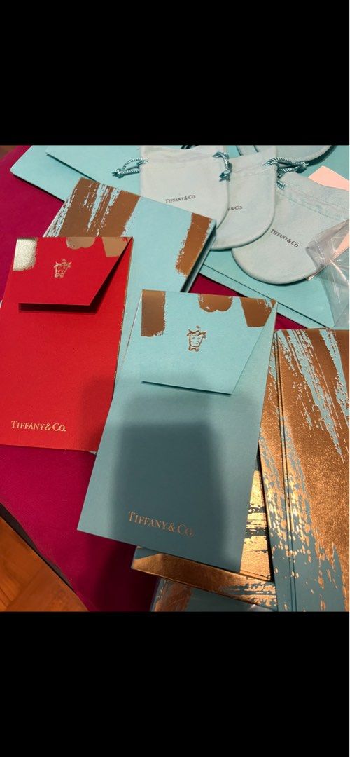 Tiffany & Co. Red Packet Set, Luxury, Accessories on Carousell