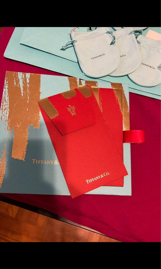 Tiffany & Co. Red Packet Set, Luxury, Accessories on Carousell