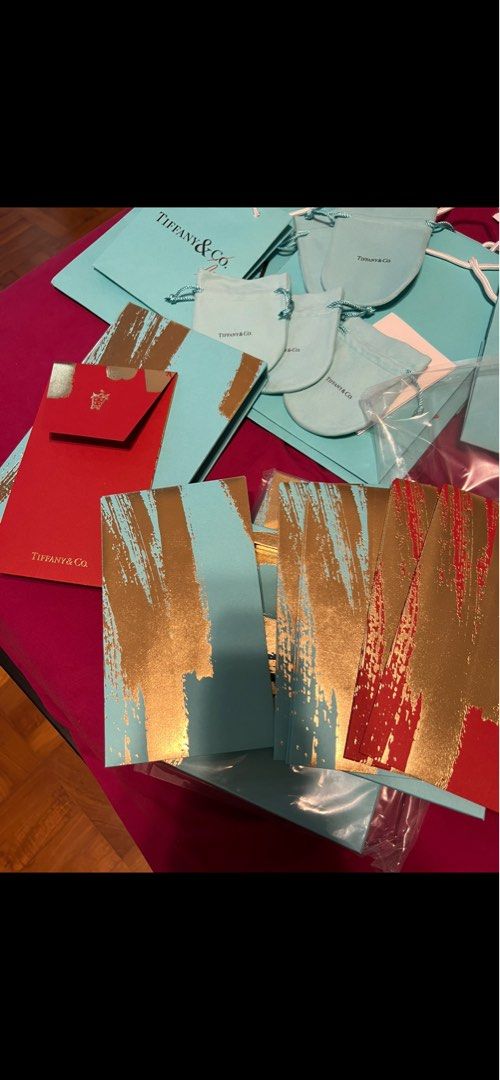 Tiffany & Co. Red Packet Set, Luxury, Accessories on Carousell