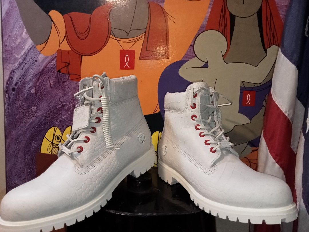 Timberland White Serpent 6 inch boot , White Exotic , Limited Release ...