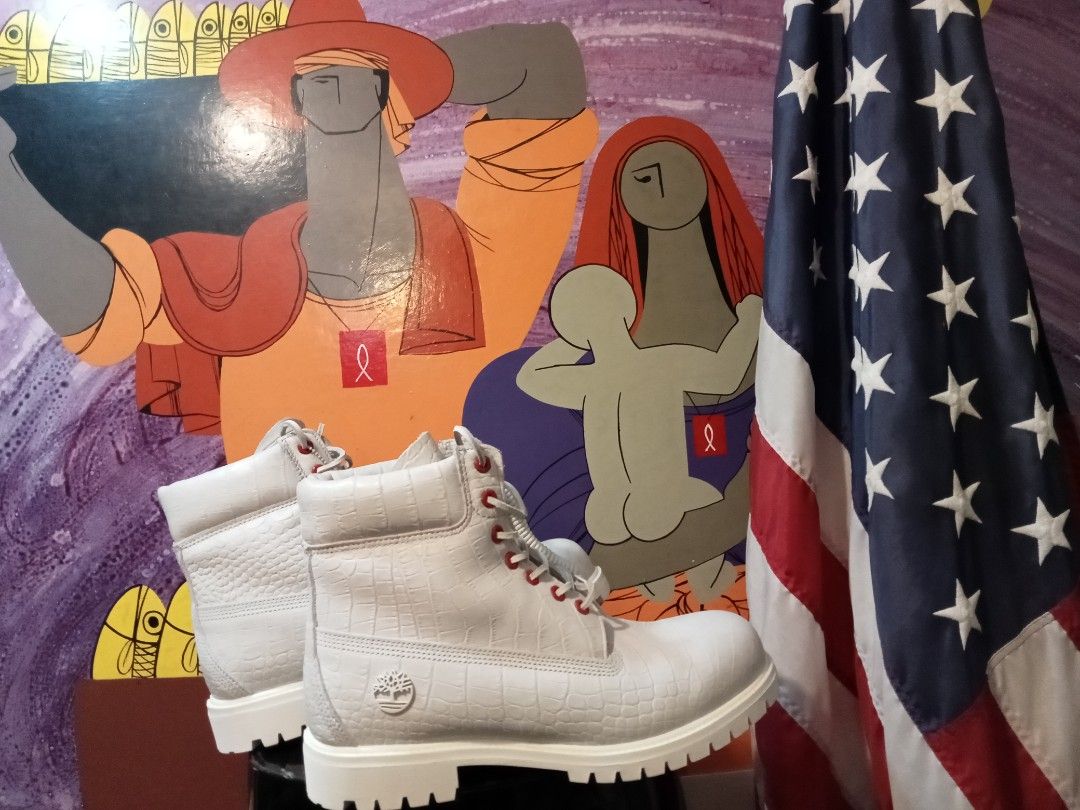 Timberland White Serpent 6 inch boot , White Exotic , Limited Release ...