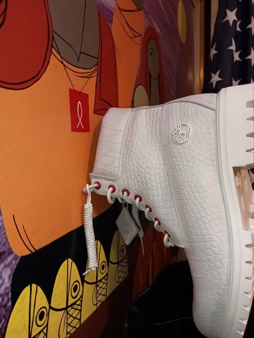 Timberland White Serpent 6 inch boot , White Exotic , Limited Release ...