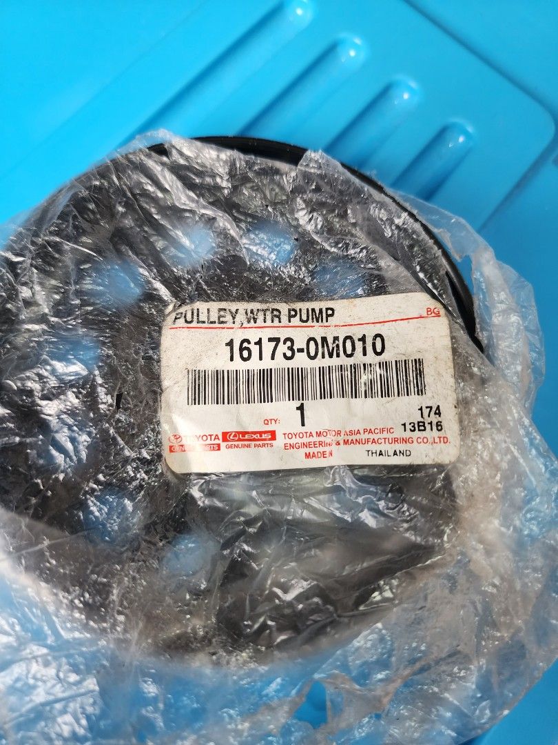 Toyota water pump pulley (16173-0M010, Car Accessories, Accessories on ...