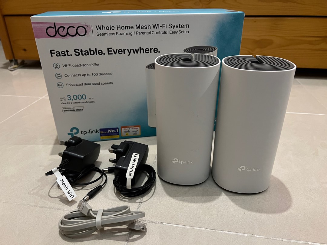 TP-Link DECO E4 AC1200 Two Towers Mesh Wifi, Computers & Tech, Parts ...
