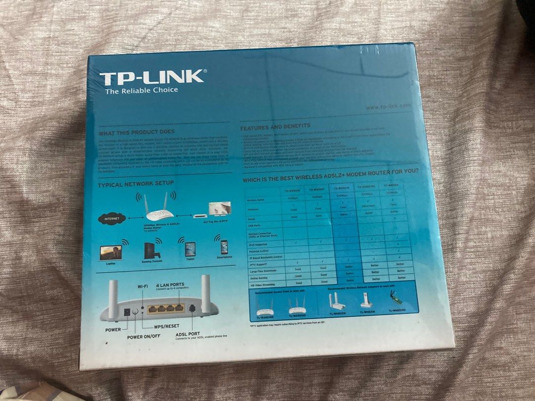 TP-LINK Modem Router TD-W8961N, Computers & Tech, Parts & Accessories ...