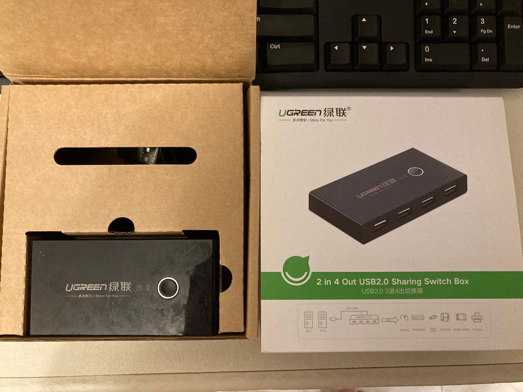 UGREEN USB2.0 Sharing Switch Box, Computers & Tech, Parts & Accessories ...