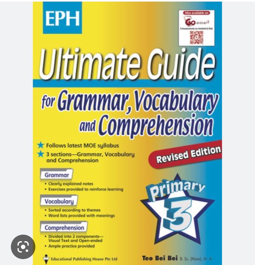 Ultimate guide for grammar vocabulary comprehension primary 3 p3 ...