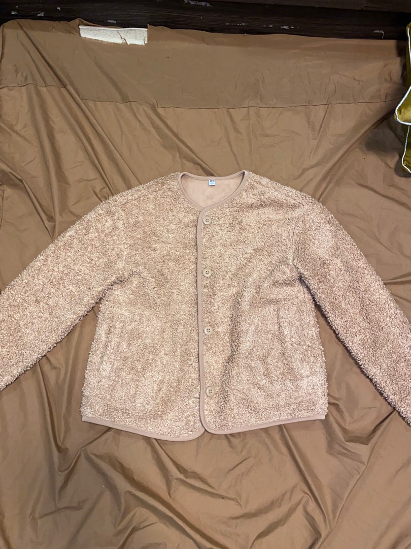 Uniqlo fleece jacket, Women's Fashion, Tops, Longsleeves on Carousell
