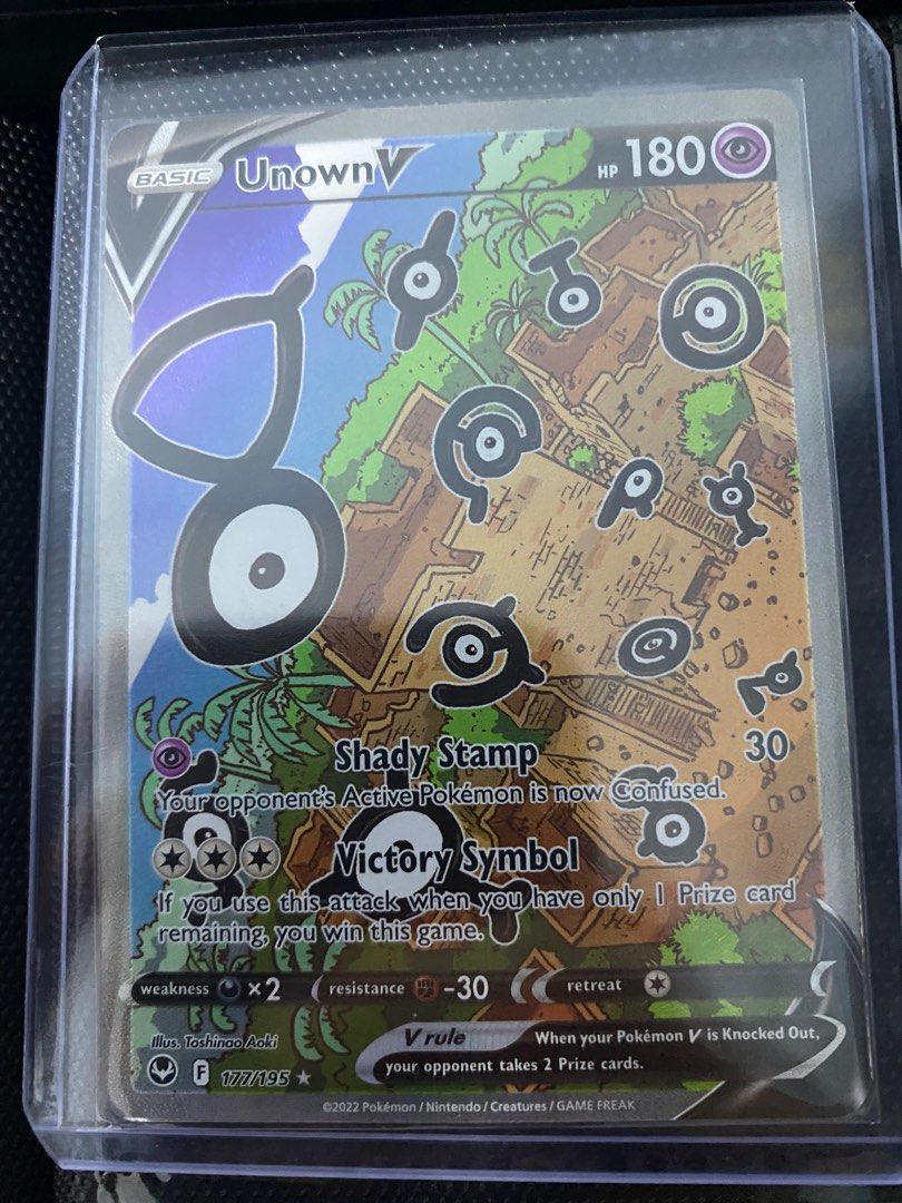 Unown V Alternate Art, Hobbies & Toys, Toys & Games on Carousell