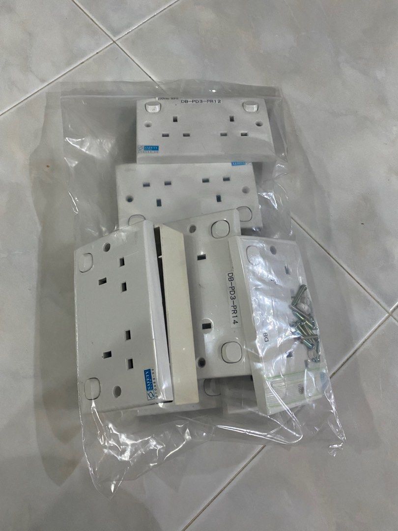 Used MK & Clipsal two gauge sockets, TV & Home Appliances, Electrical ...