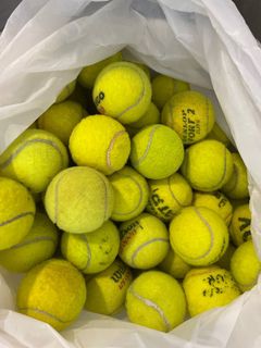 Used tennis balls x 80, Sports Equipment, Sports & Games, Racket & Ball ...