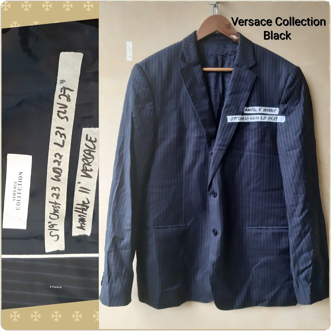 Versace Men's Coat Blazer Suit, Men's Fashion, Coats, Jackets and ...