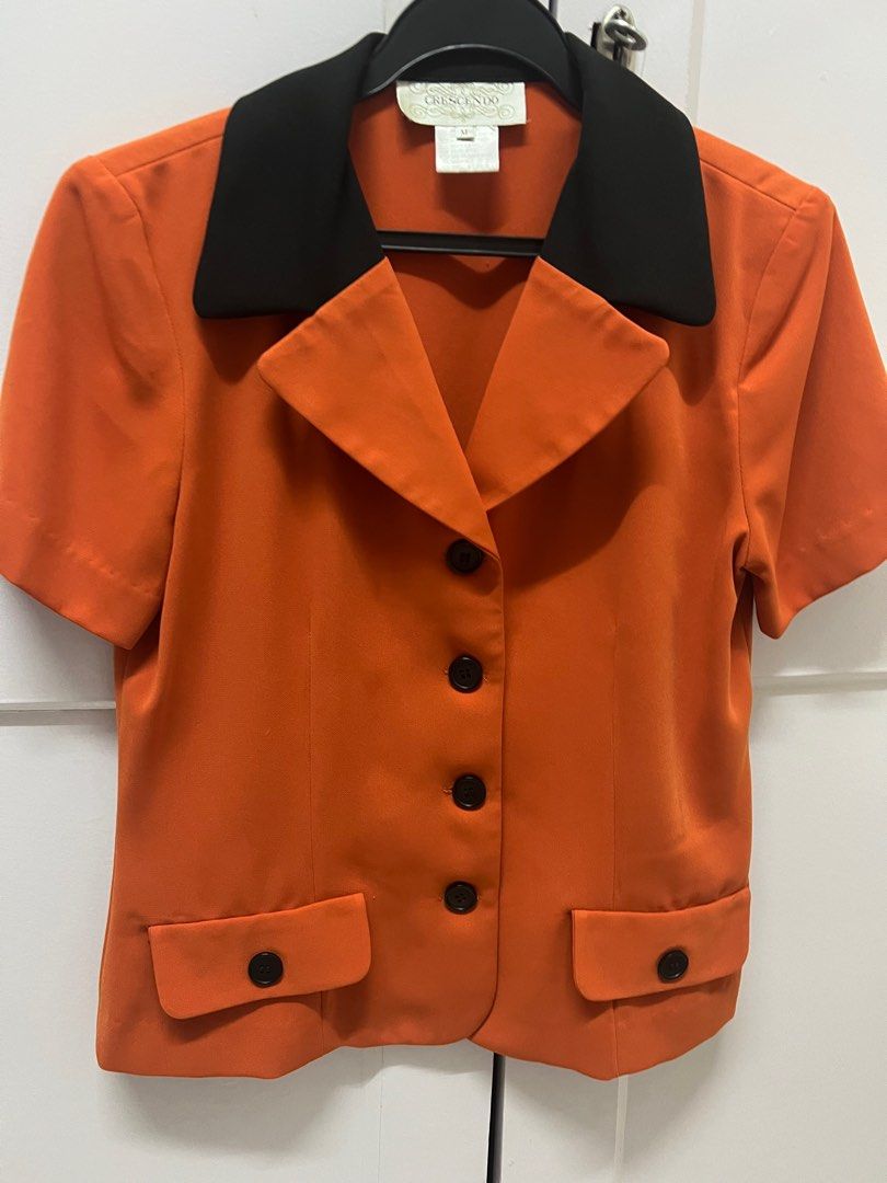 Vintage burnt orange jacket, Women's Fashion, Coats, Jackets and ...