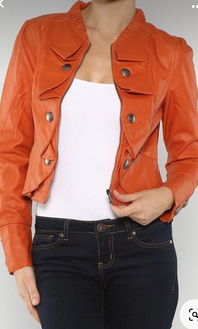 Vintage burnt orange jacket, Women's Fashion, Coats, Jackets and ...