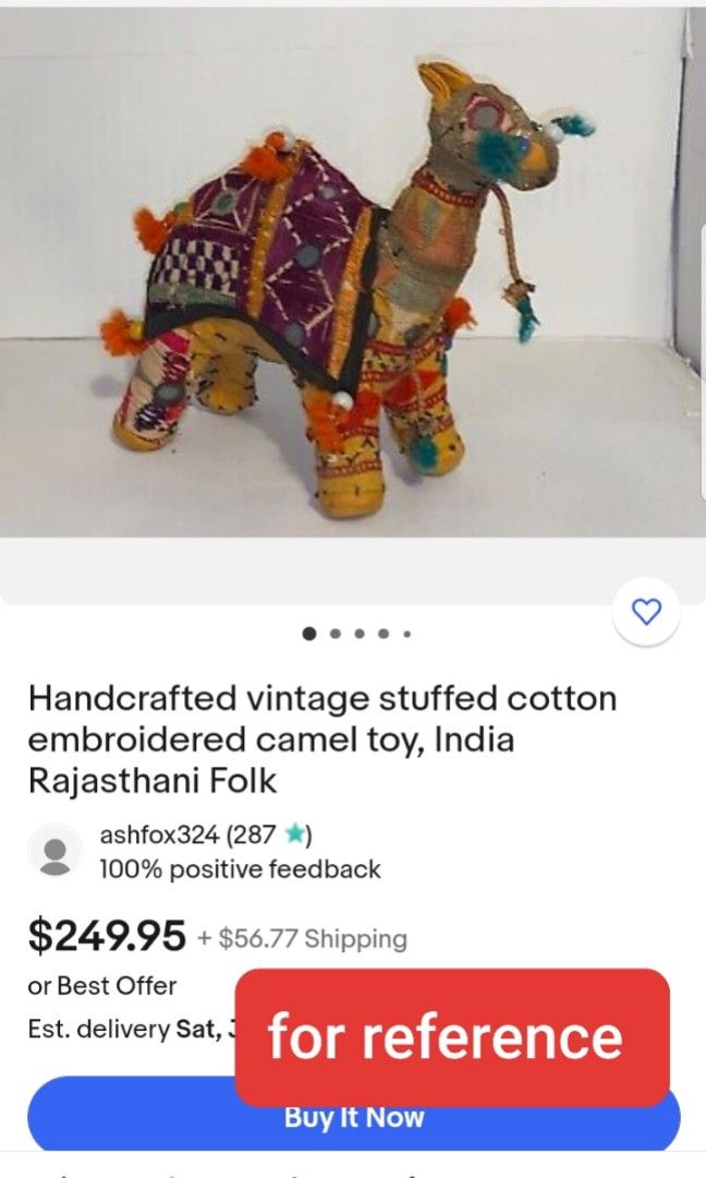 VINTAGE HANDCRAFTED INDIAN STUFFED ANIMALS, Hobbies & Toys, Memorabilia ...