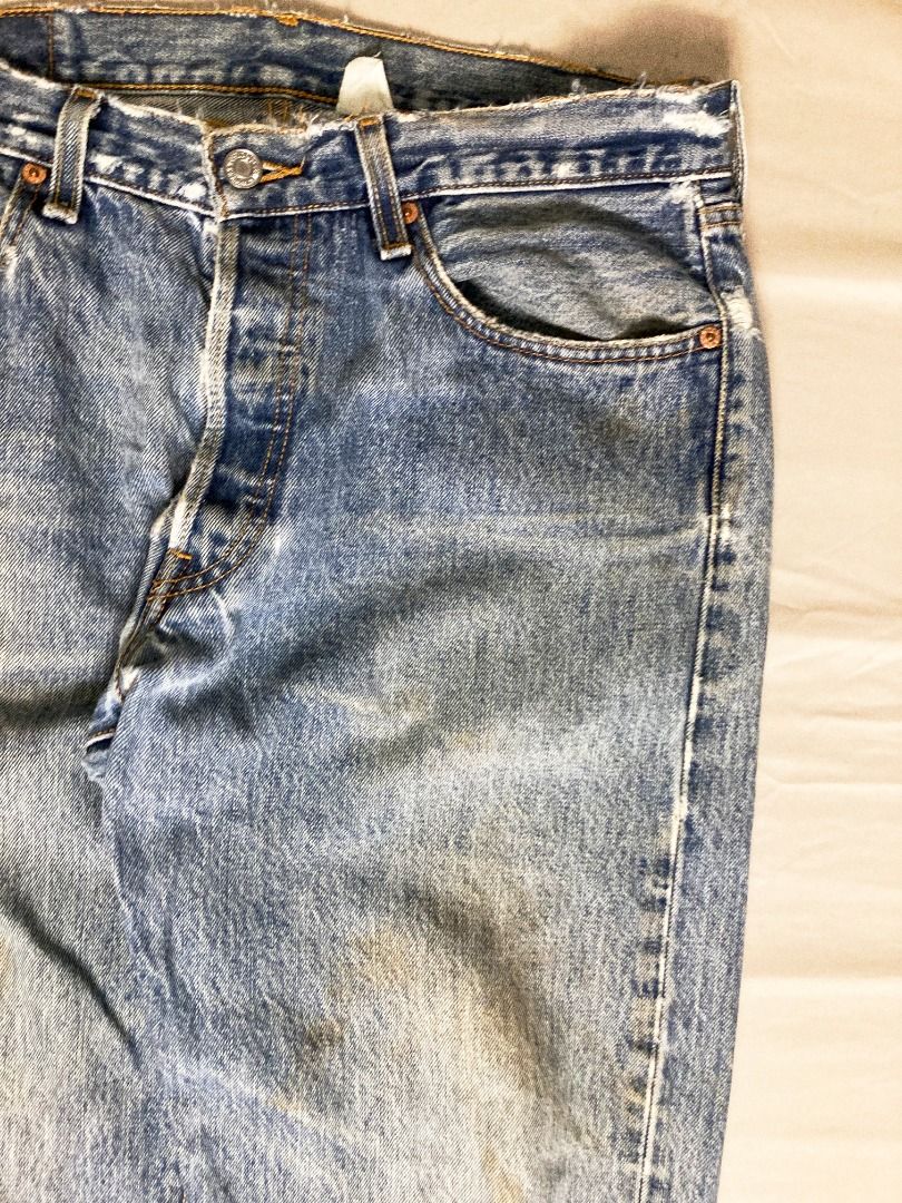 Vintage Levi's 501 denim pants, Men's Fashion, Bottoms, Jeans on Carousell