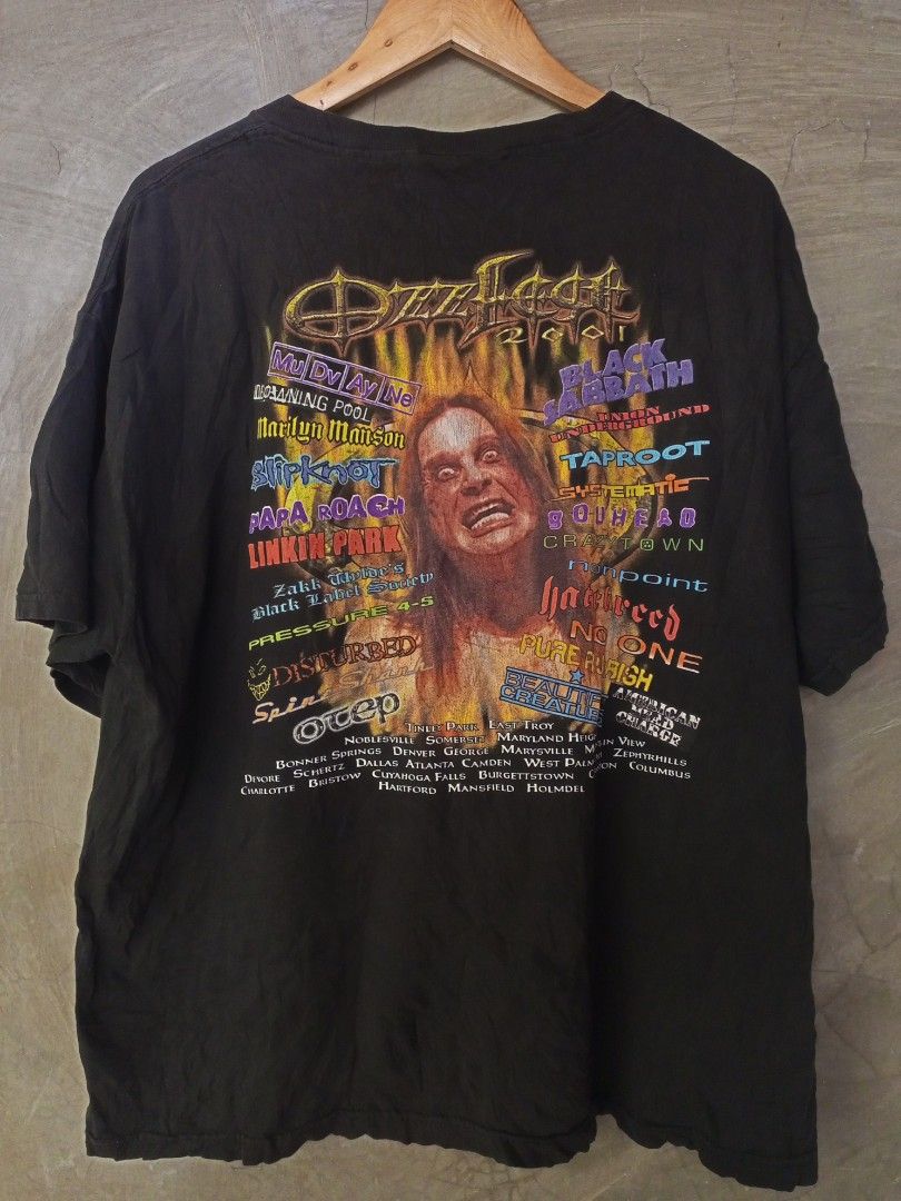 Vintage Ozzfest 2001, Men's Fashion, Tops & Sets, Tshirts & Polo Shirts ...