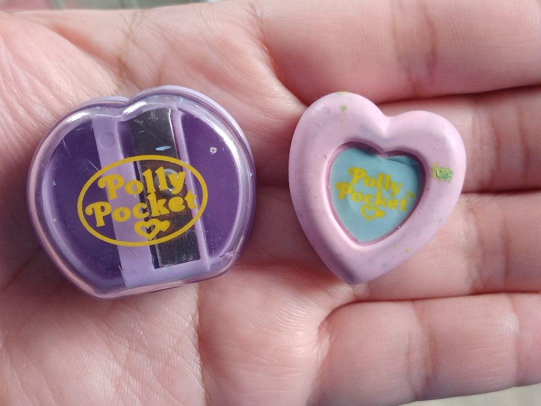 Vintage Polly Pocket Eraser and Sharpener from 1990 Pencil Case ...