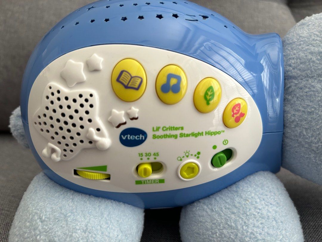 VTech Baby Lil' Critters Soothing Starlight Hippo, Babies & Kids ...