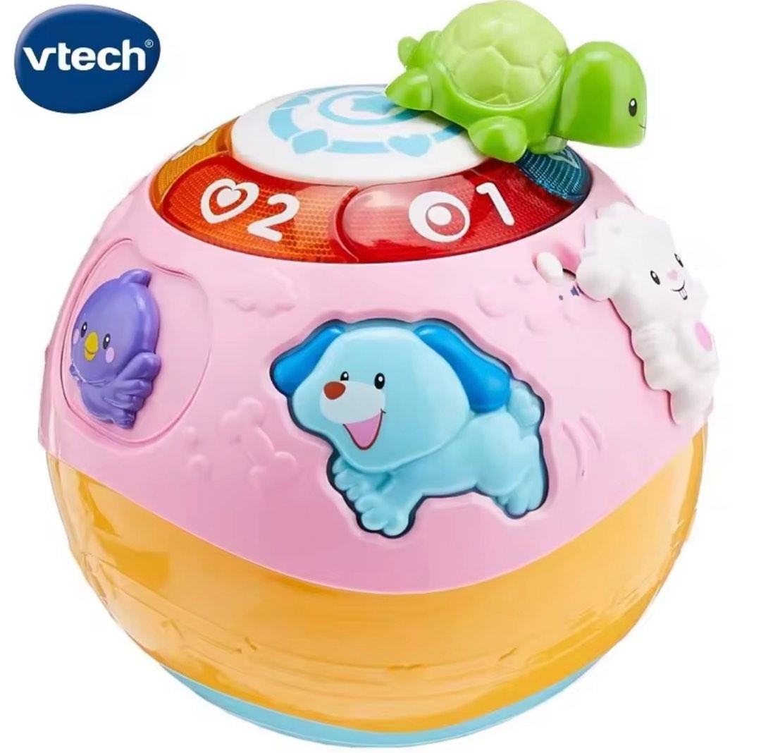 VTech Wriggle & Crawl Ball -Pink, Babies & Kids, Infant Playtime on ...