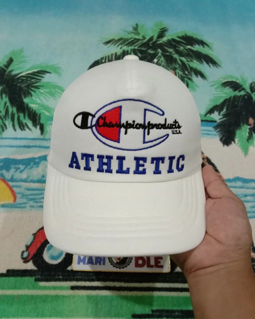 VINTAGE CHAMPION TRUCKER CAP, Men's Fashion, Watches & Accessories, Cap & Hats on Carousell
