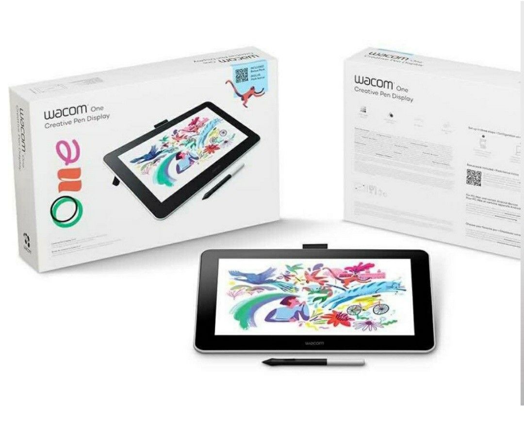 Wacom one Creative Pen Display (Bonus pack included), Computers & Tech ...