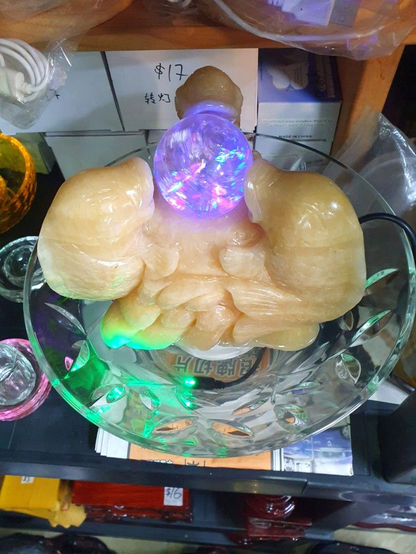 WATER FOUNTAIN YELLOW JADE, Furniture & Home Living, Home Decor, Other ...
