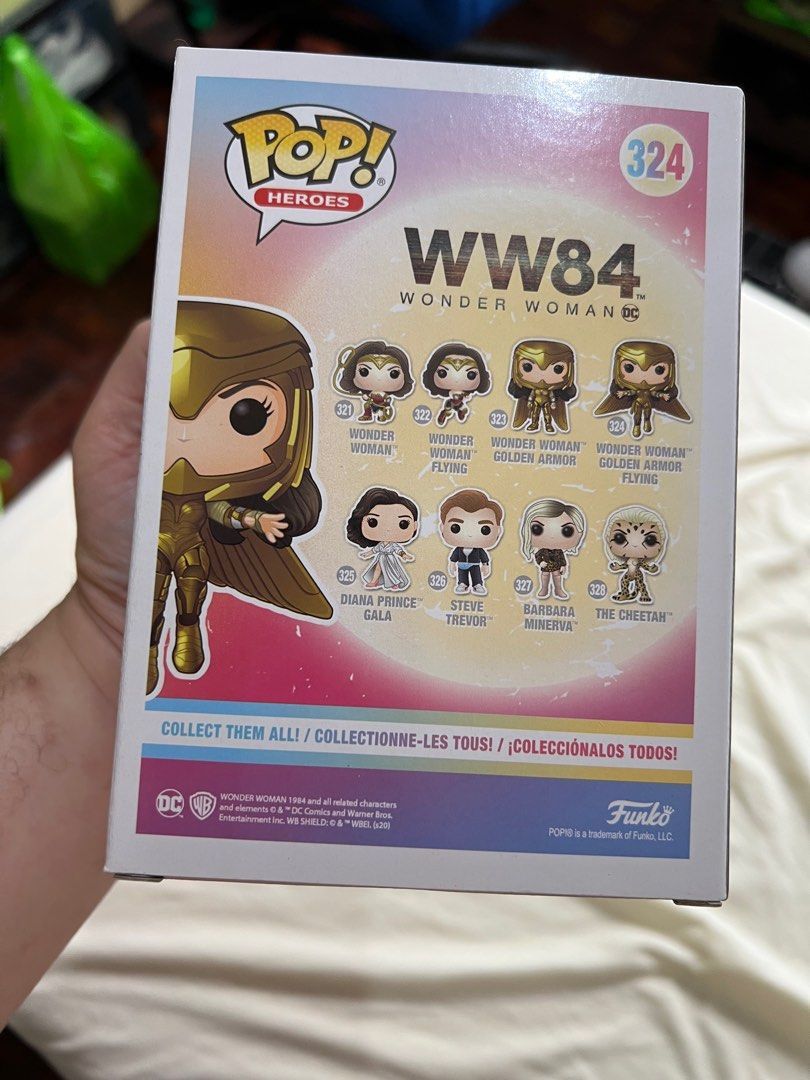 Wonder Woman 324 Golden Armor Flying Funko Pop, Hobbies & Toys, Toys ...