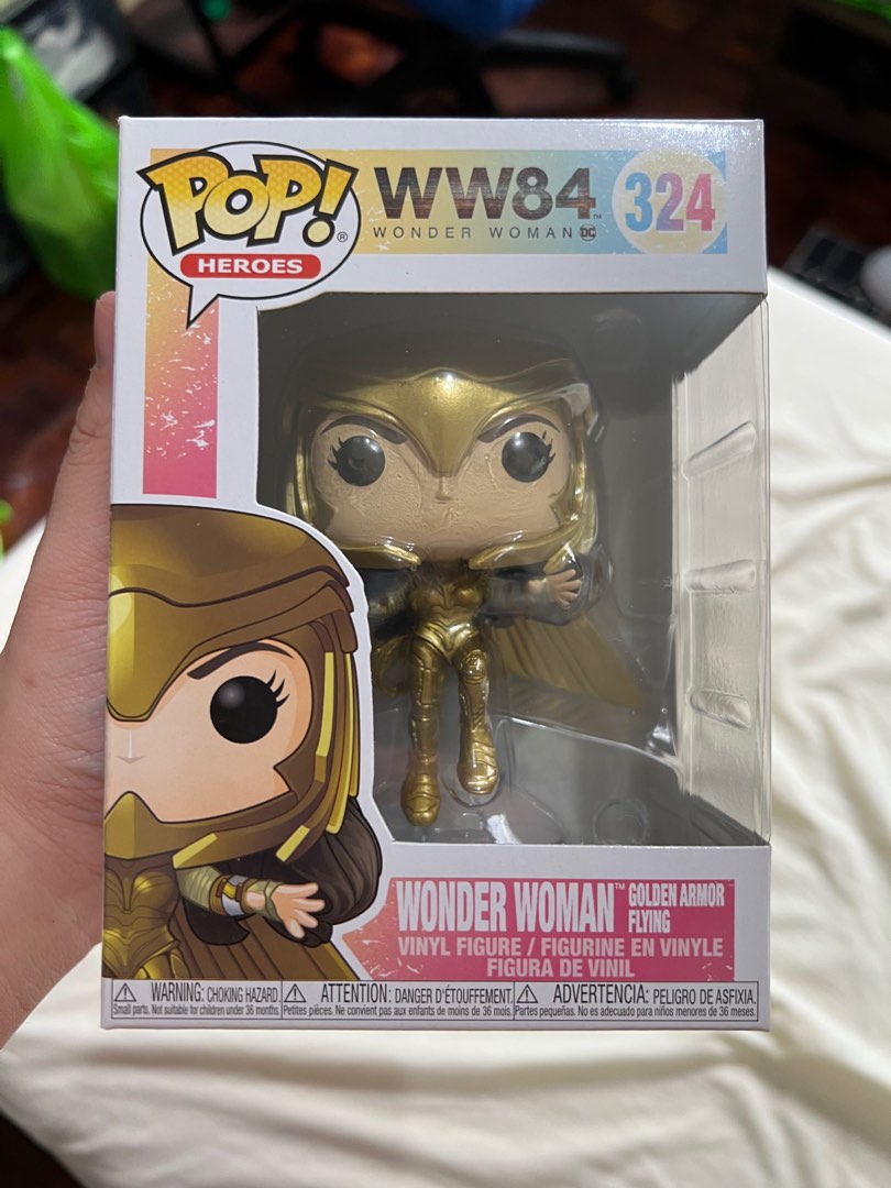 Wonder Woman 324 Golden Armor Flying Funko Pop, Hobbies & Toys, Toys ...