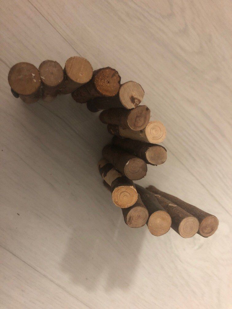 Wooden bendy bridge for small animals | wooden ladder bridge for ...