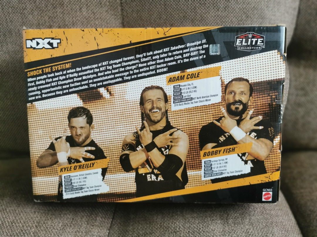 WWE Undisputed Era 3-pack Adam Cole, Kyle O'Reilly, Bobby Fish, Hobbies ...