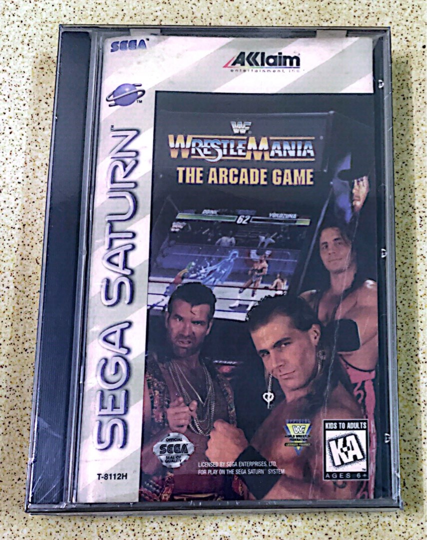 WWF Wrestlemania The Arcade Game (Sega Saturn)(white long box), Video ...