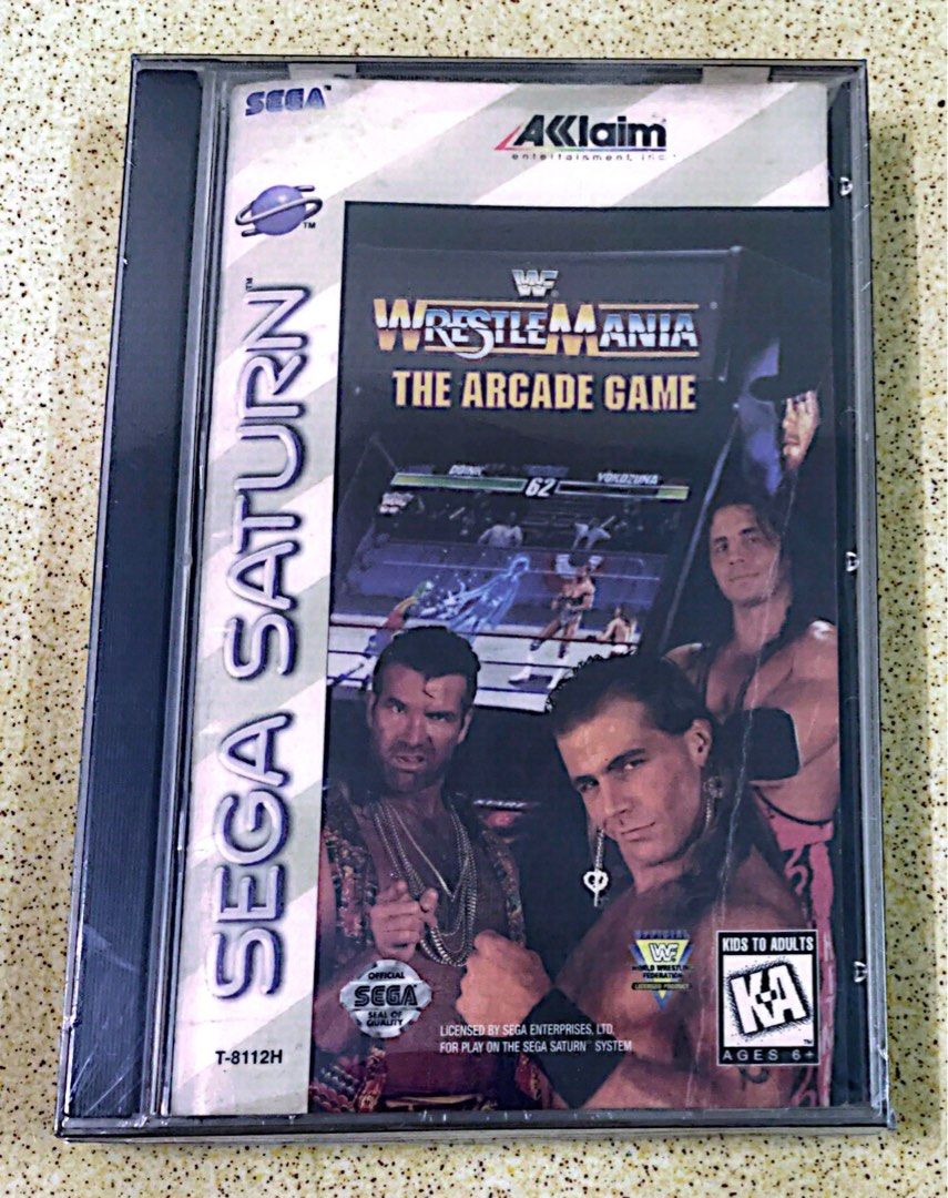 WWF Wrestlemania The Arcade Game (Sega Saturn)(white long box), Video ...