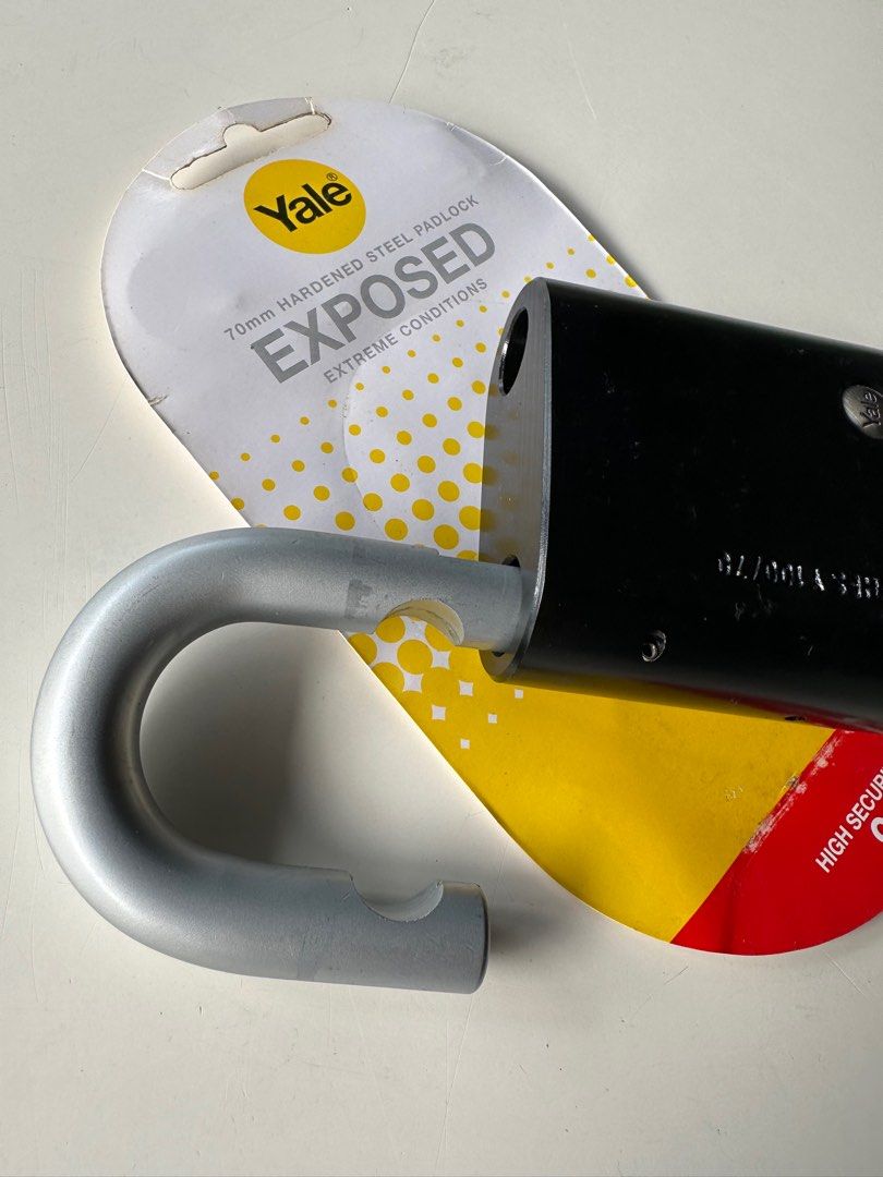 Yale steel padlock 70mm, Furniture & Home Living, Security & Locks ...
