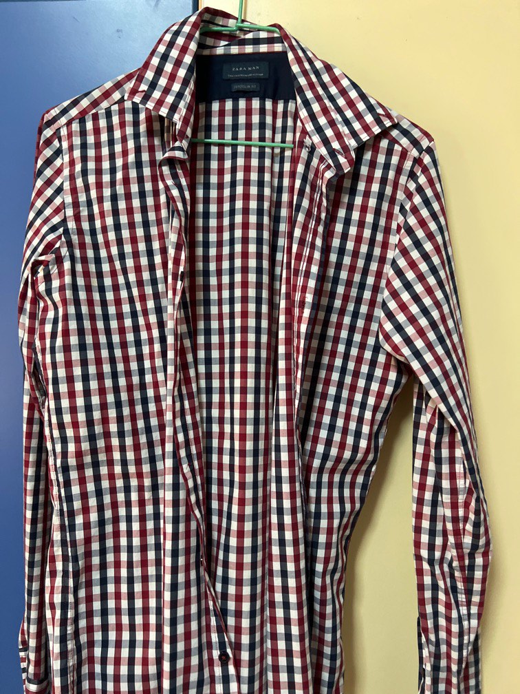 Zara man super slim, Men's Fashion, Tops & Sets, Formal Shirts on Carousell