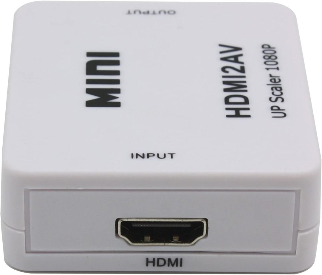 1080P Mini HD HDMI2AV Convertor Box HDMI to AV/CVBS L/R Video Adapter ...