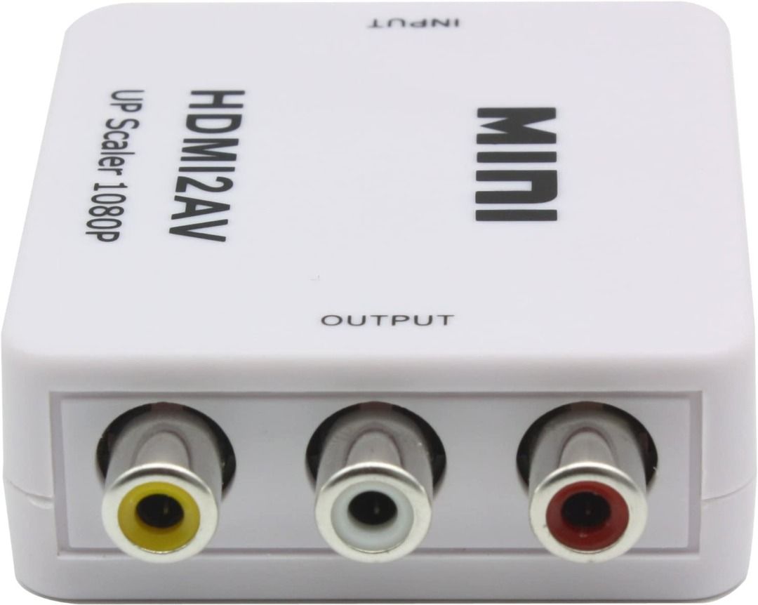 1080P Mini HD HDMI2AV Convertor Box HDMI to AV/CVBS L/R Video Adapter ...