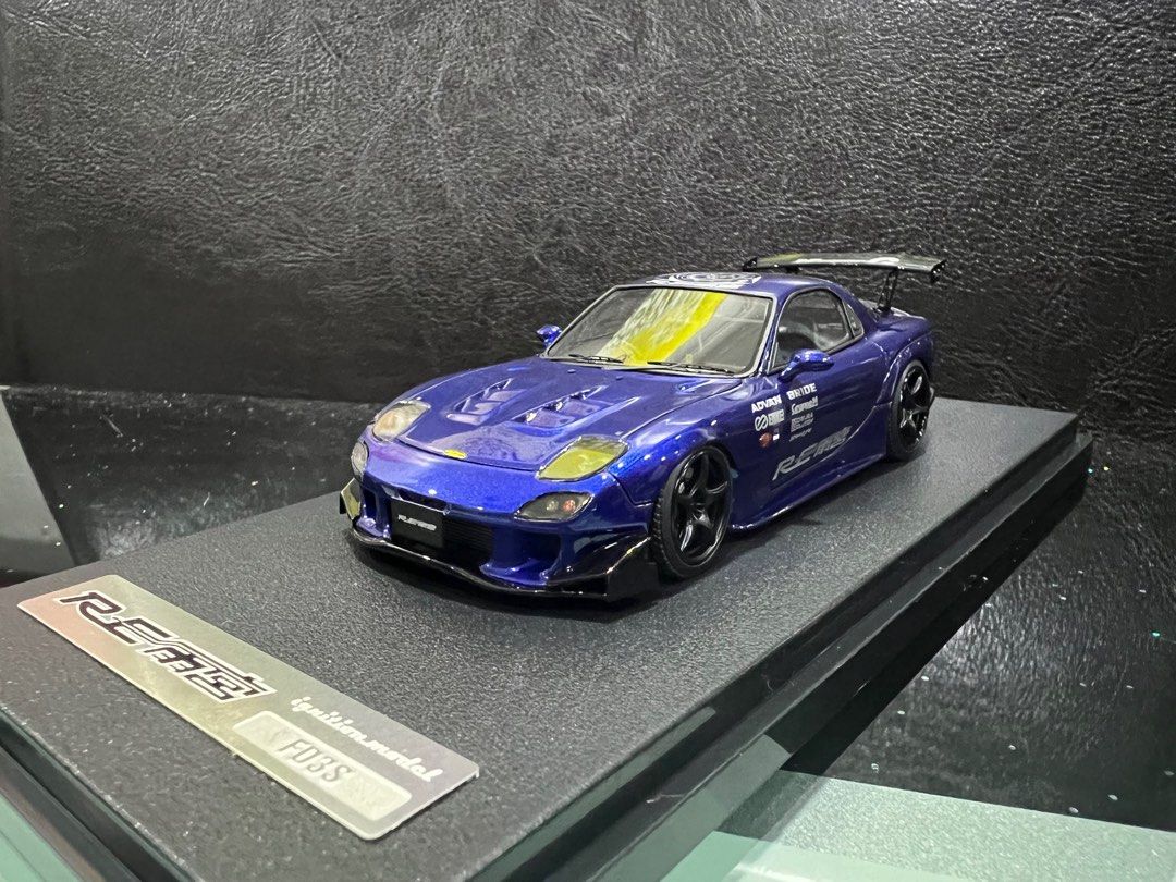 1/43 IGNITION MODEL Mazda RX-7 (FD3S) RE Amemiya Blue, Hobbies & Toys, Toys & Games on Carousell