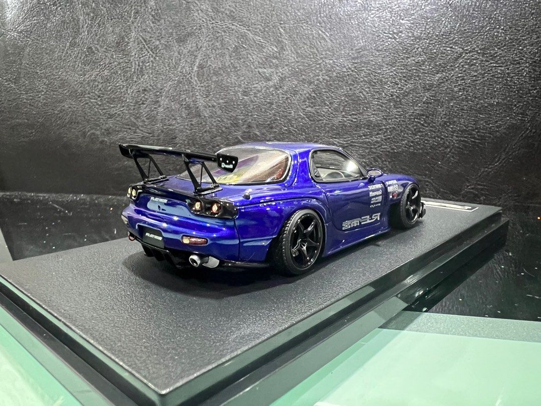 1/43 IGNITION MODEL Mazda RX-7 (FD3S) RE Amemiya Blue, Hobbies & Toys, Toys & Games on Carousell