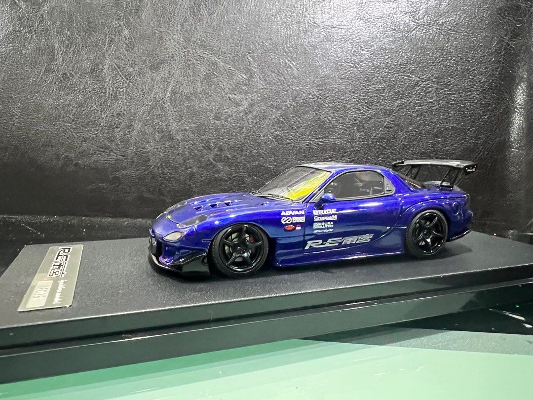 1/43 IGNITION MODEL Mazda RX-7 (FD3S) RE Amemiya Blue, Hobbies & Toys, Toys & Games on Carousell