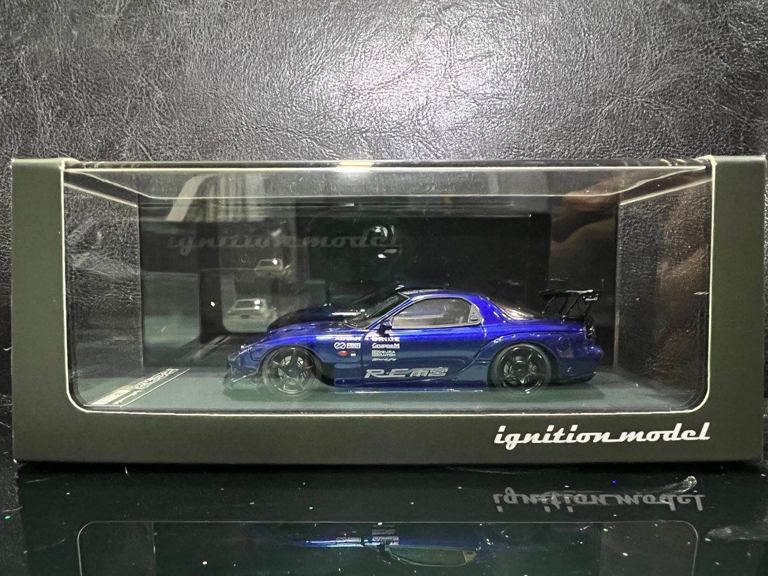 1/43 IGNITION MODEL Mazda RX-7 (FD3S) RE Amemiya Blue, Hobbies & Toys, Toys & Games on Carousell
