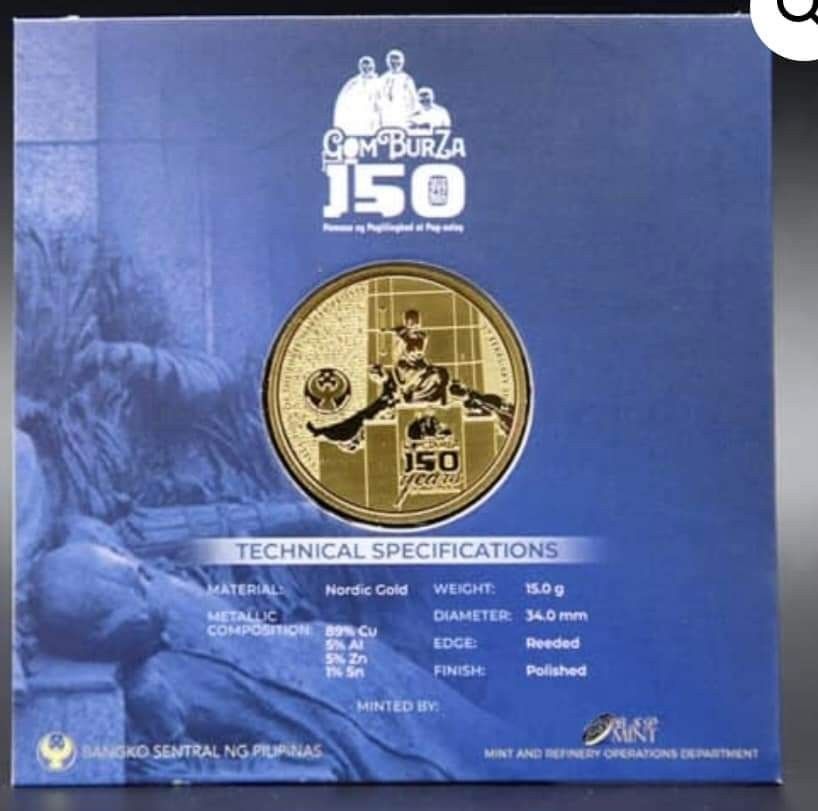 150 PISO COMMEMORATIVE COIN GOMBURZA 150 YEARS OF MARTYRDOM, Hobbies ...