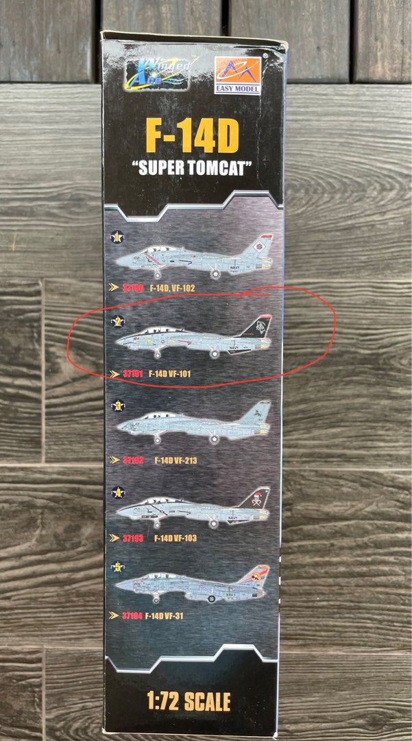 1/72 Easy Model: F-14D Super Tomcat. Platinum Collectible Assembled Model, Hobbies & Toys ...