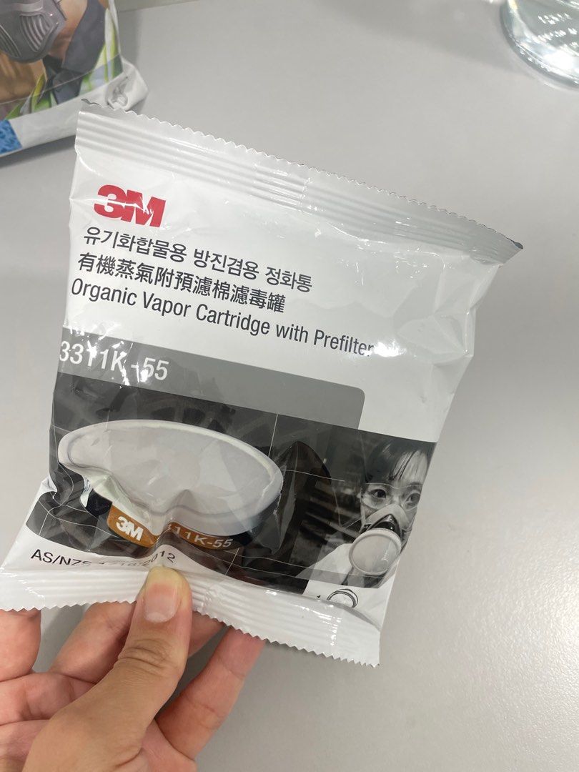 3M HF-50 Series Respirator (HF-52) + 3311K-55 Set Organic Vapor ...