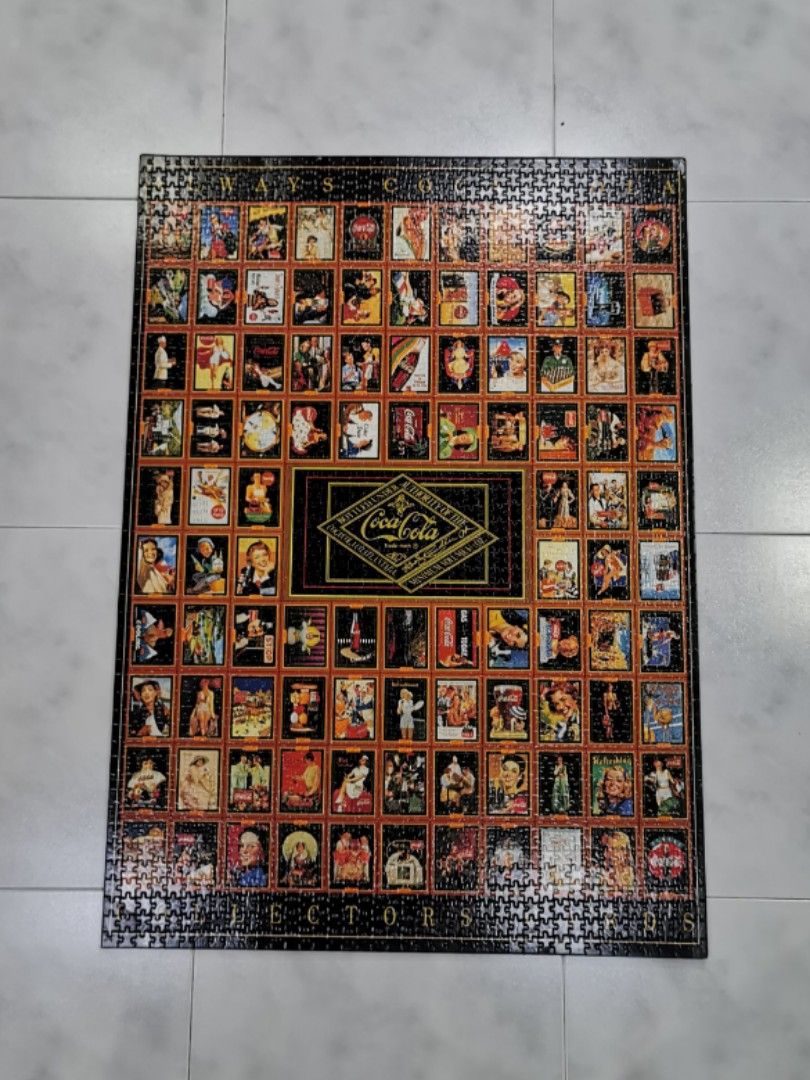 90s Vintages Coca Cola puzzle set of 4, Hobbies & Toys, Memorabilia ...