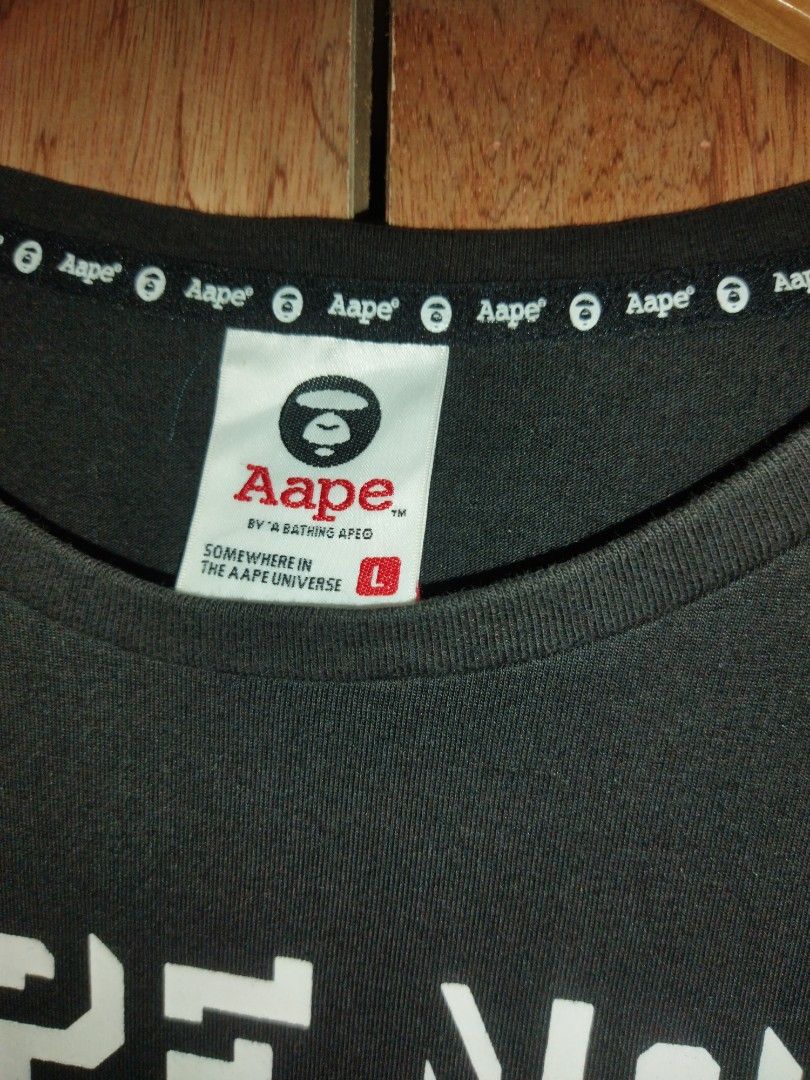 Aape by A Bathing Ape Big Head, Men's Fashion, Tops & Sets, Tshirts & Polo Shirts on Carousell